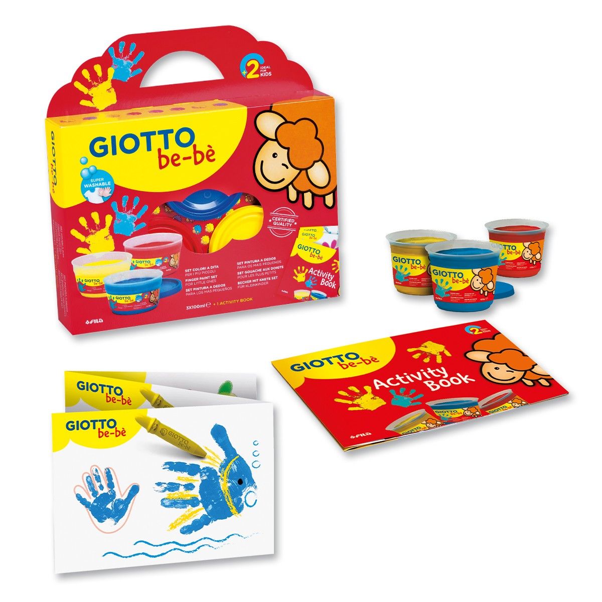 Giotto be-bè Set Colori a Dita | Colori a dita per bambini e ragazzi