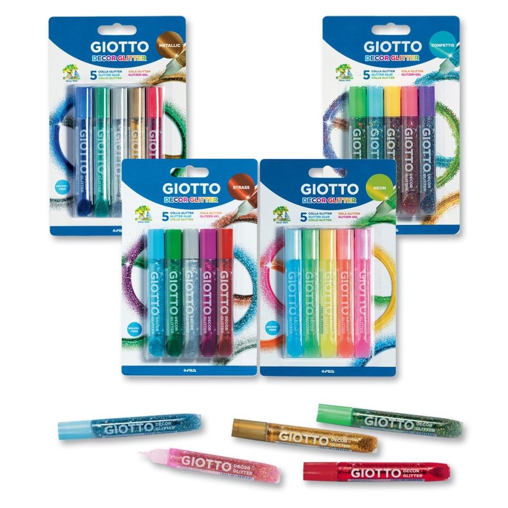 Giotto Decor Colla Glitter | Colla glitter bambini