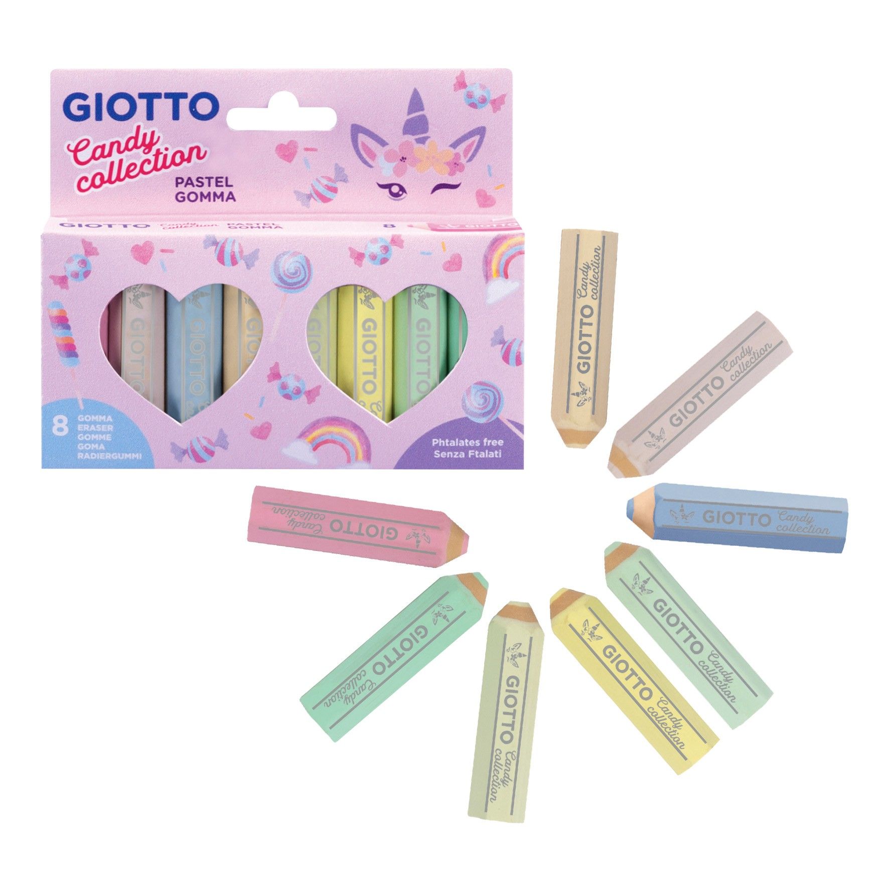 GIOTTO Gomma Pastel - Candy Collection | FILA