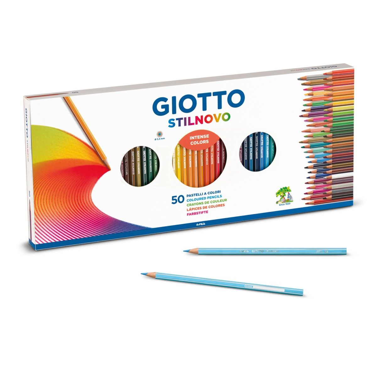 GIOTTO Stilnovo 50 colori | Matite colorate standard