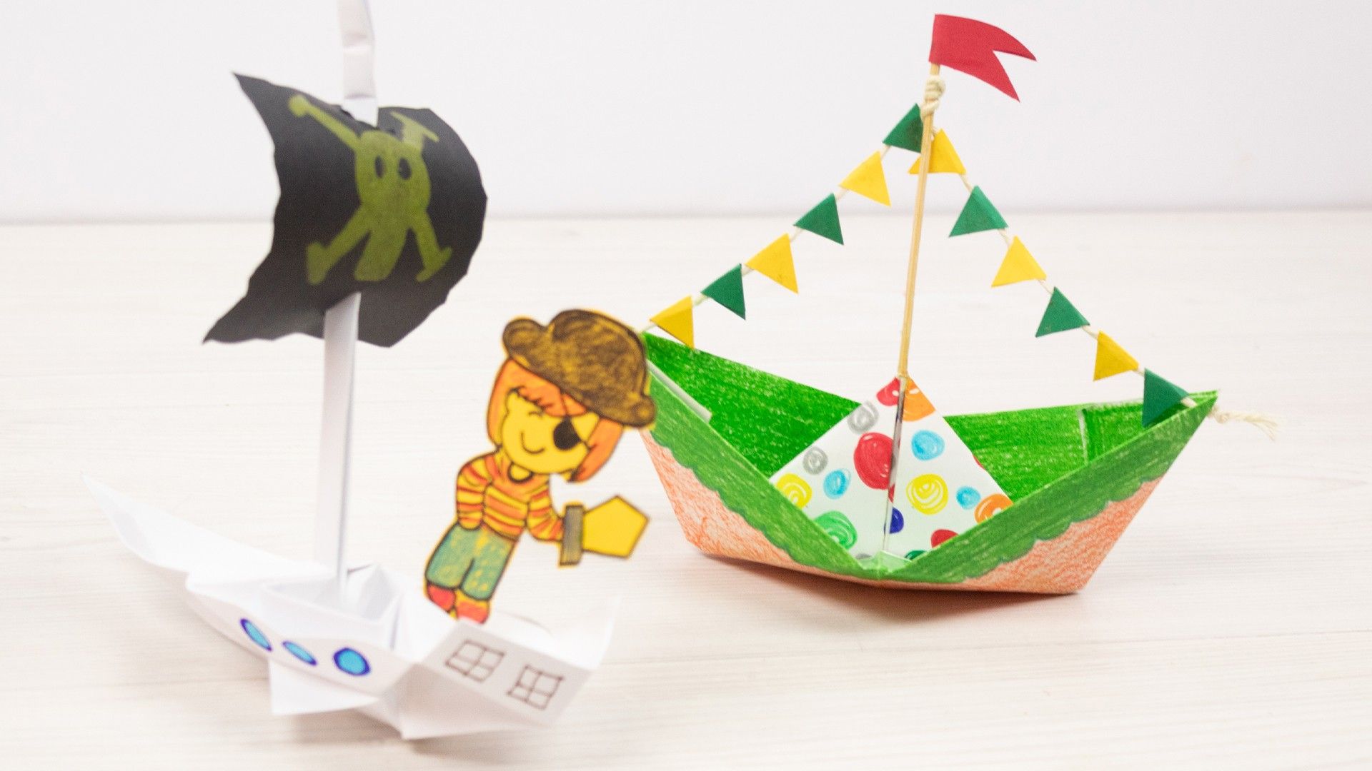 Barcos de papel com origami - Fila Portugal