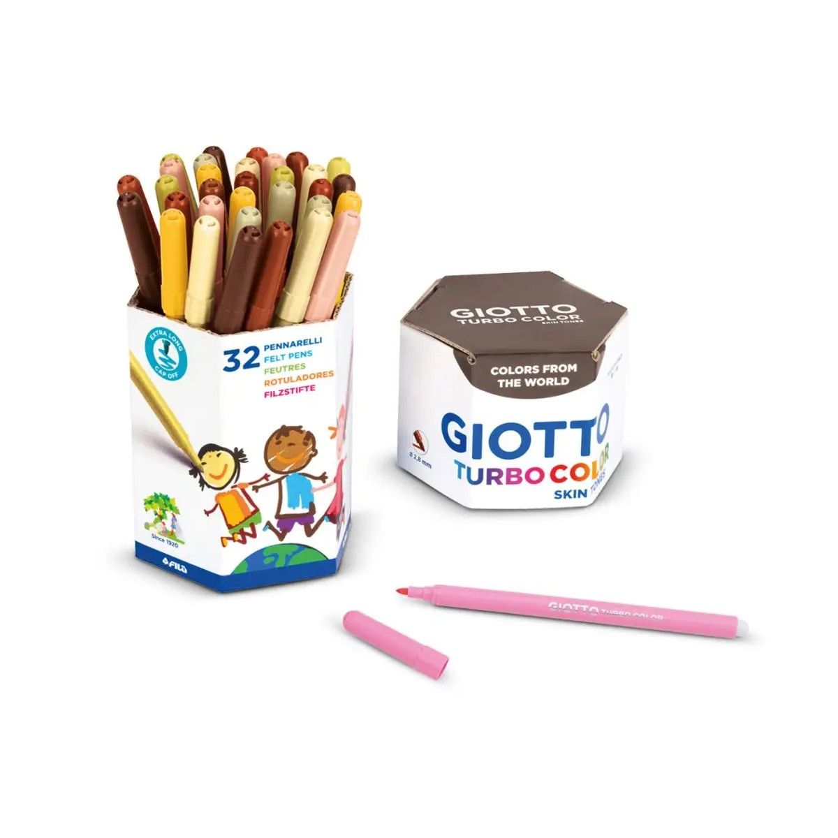 GIOTTO Turbo Color Skin Tones - School pack - Fila Nordic
