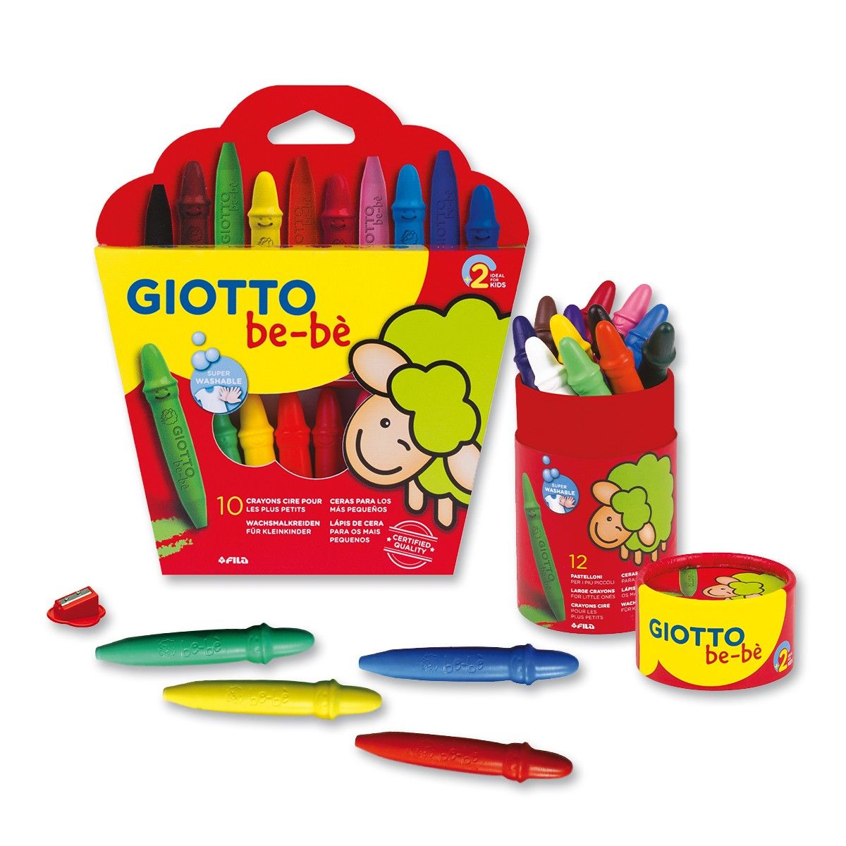 Giotto be-bè Large Crayons - Fila United Kingdom
