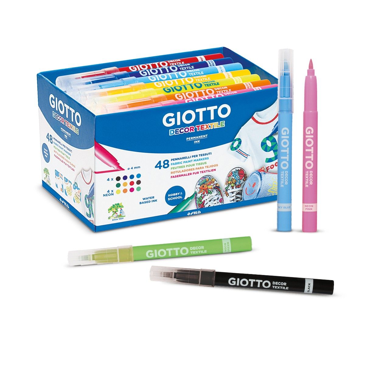 Giotto Decor Textile - School pack - Fila International