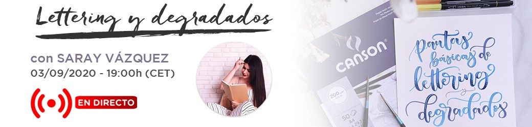 Taller de lettering y degradados con Saray Vázquez - Fila España