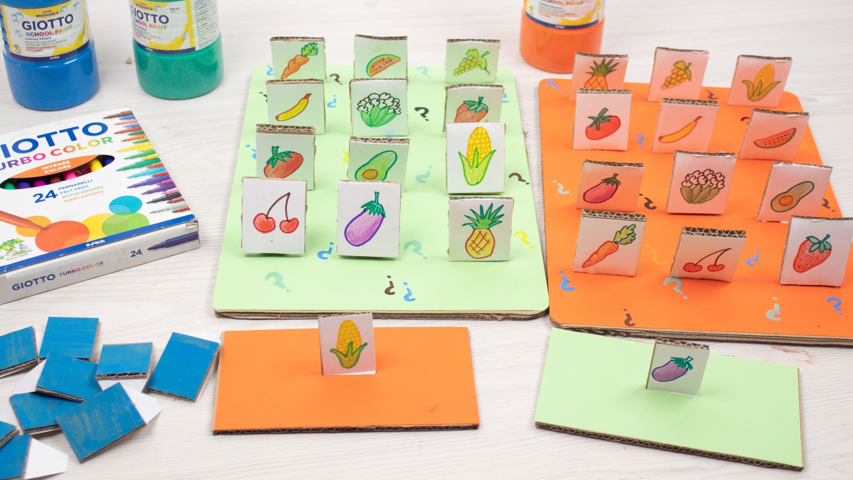 Juego "quién es quién" de frutas y verduras - Fila España